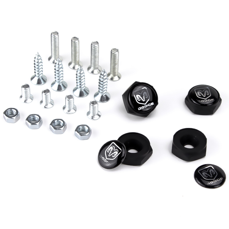 Dodge Black License Plate Bolts - Boost Your Vehicle with Free Shipping ...
